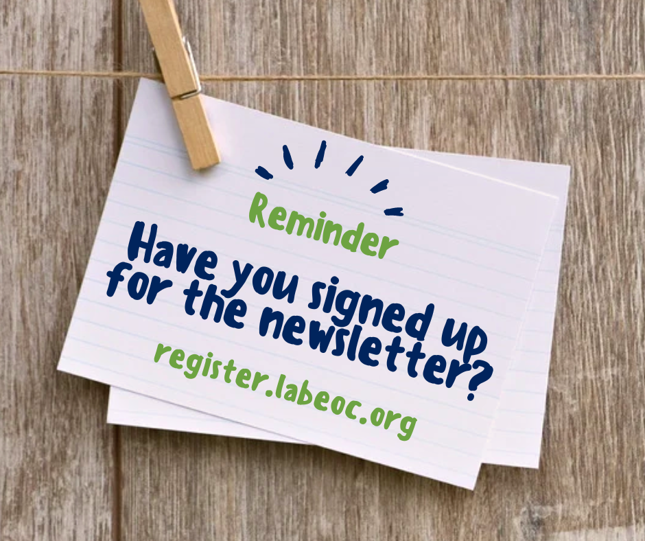 Sign up for our monthly newsletter!